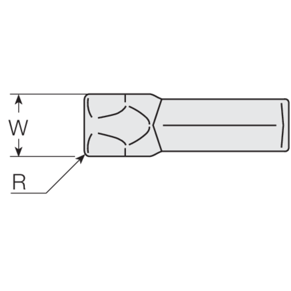 Recessing insert AIMJ 4 6R HC3630 coated, K=6°, right | SARATOOLS